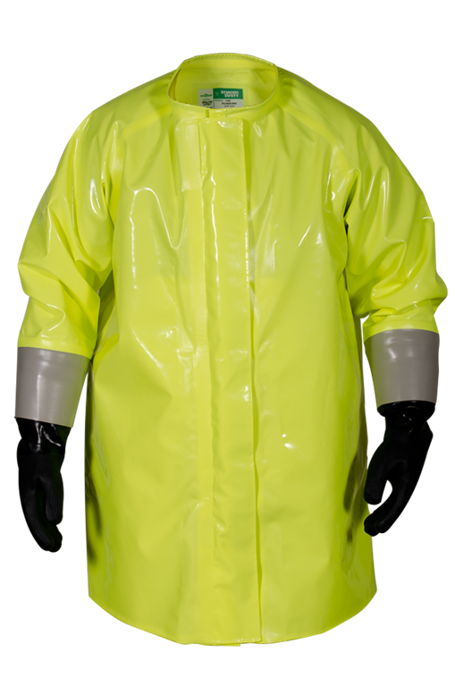 36" Jacket in HiGlo Center Zipper Closure Hook & Loop Flap SealTite ...