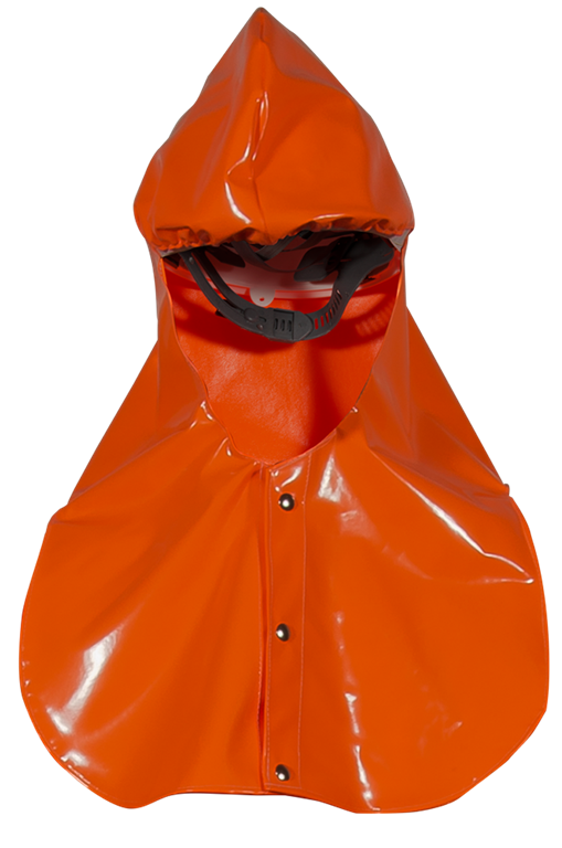 Cape Hood in Flexlite Orange Front Snap Closure | Cape Hood | Standard ...
